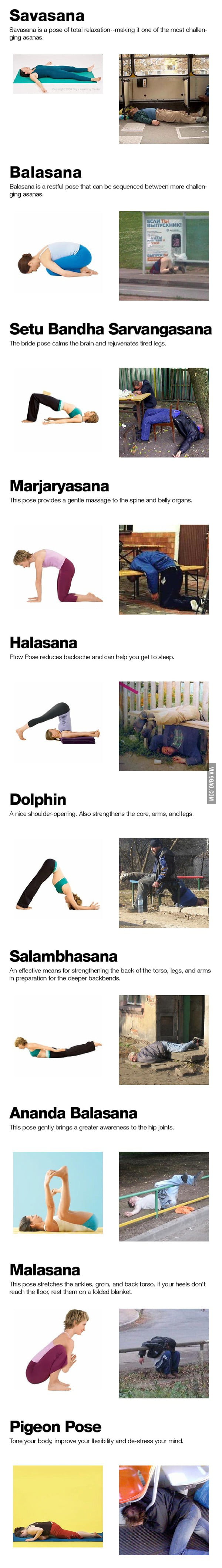 I am not drunk, just doing some yoga!! - 9GAG