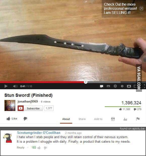 Stun Sword! - 9GAG