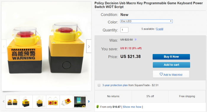 A Programmable Nuke USB Button - 9GAG