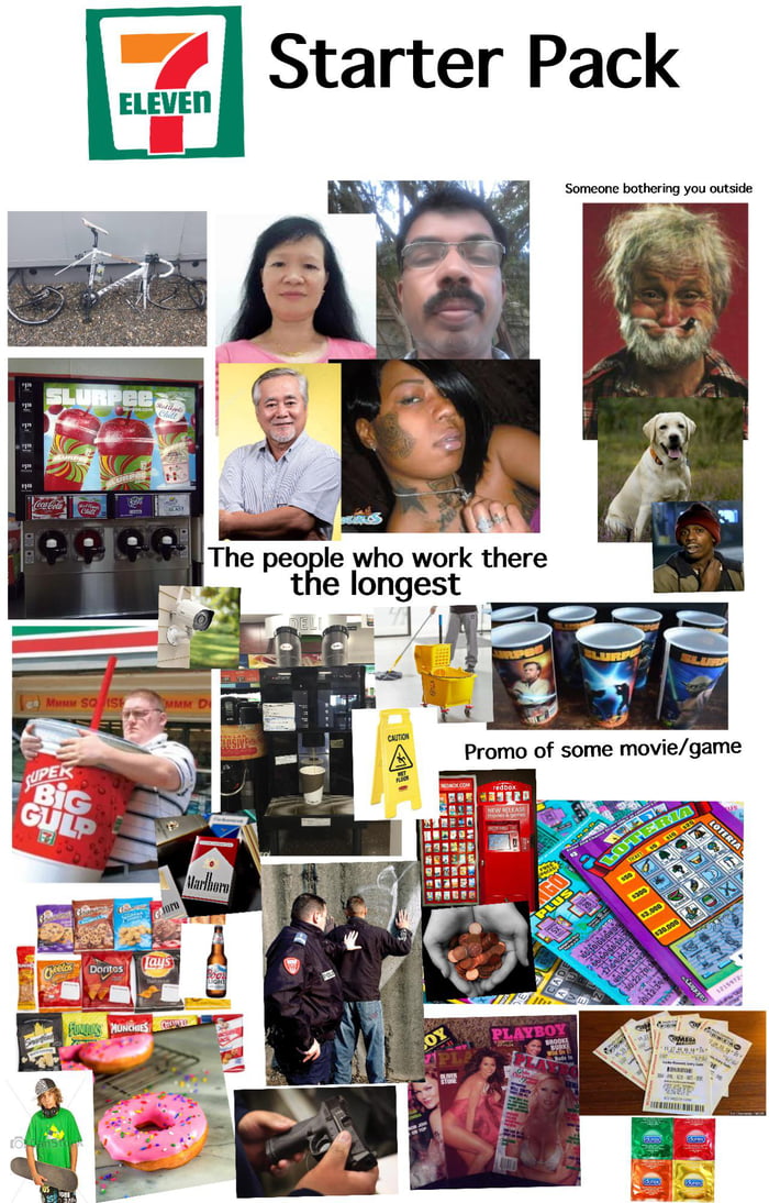 7-11 (USA) Starter Pack - 9GAG