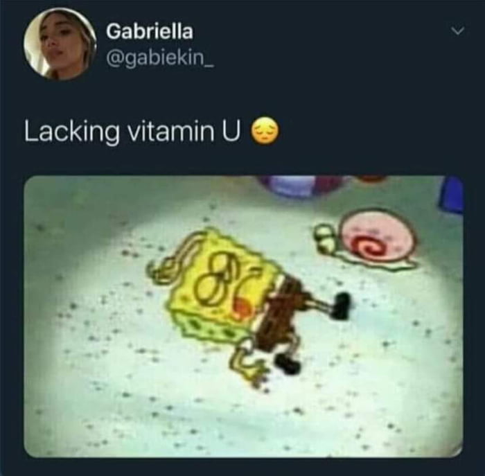 Lacking vitamin U - 9GAG