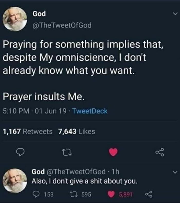 Prayer insult Me - 9GAG