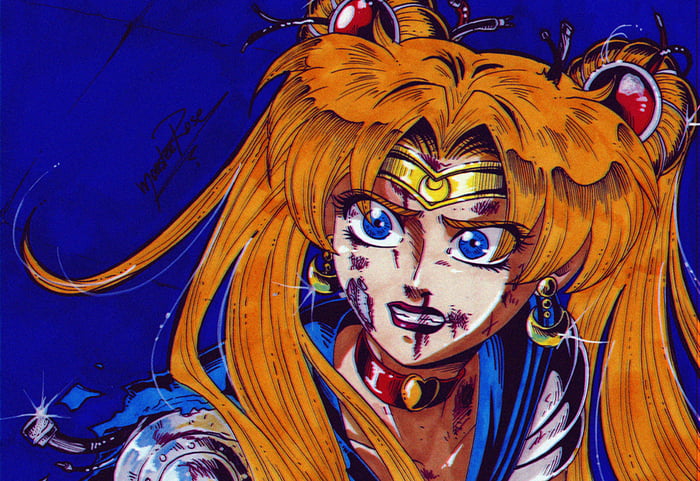 Sailor Moon Redraw Challenge - My version - 9GAG