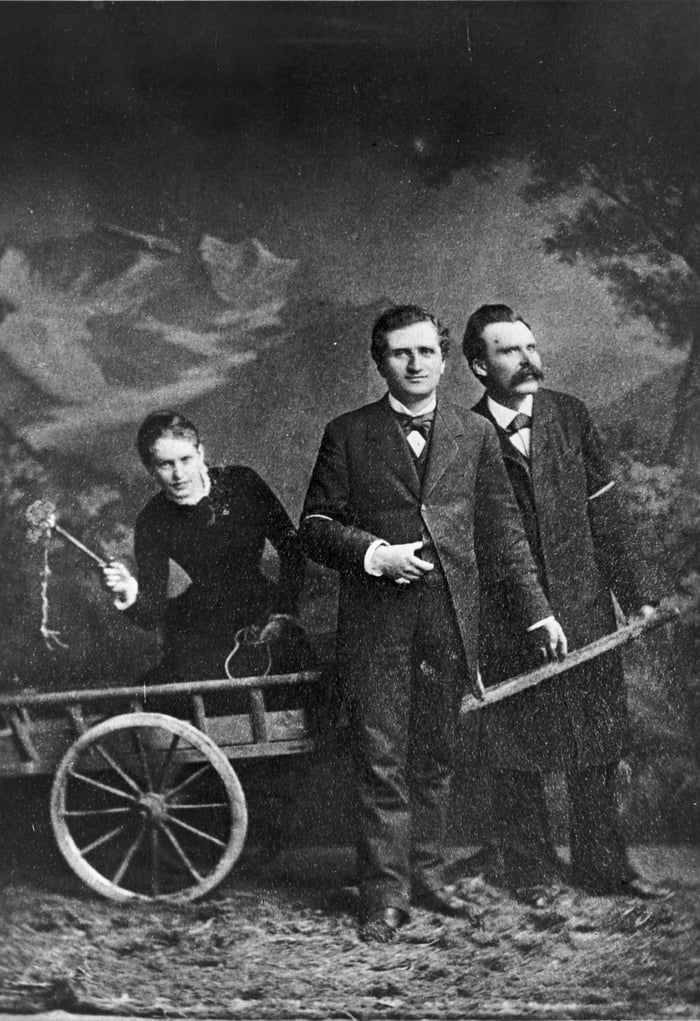 In 1882 Friedrich Nietzsche arranged every detail of this photography ...