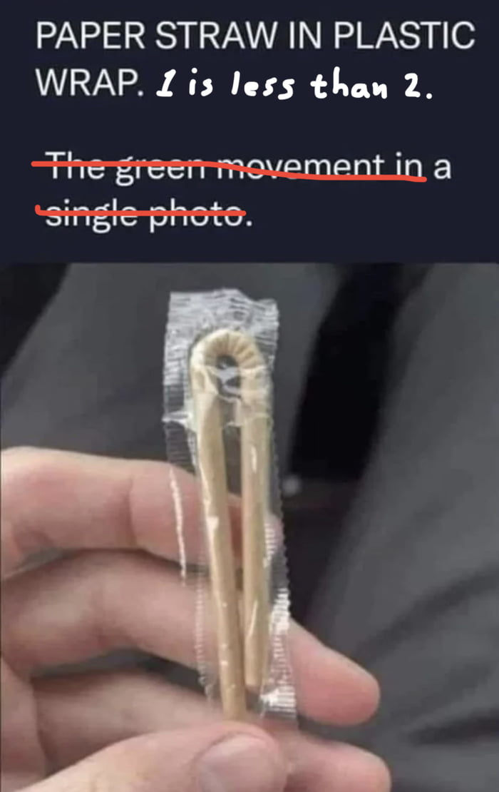 Paper straw. - 9GAG