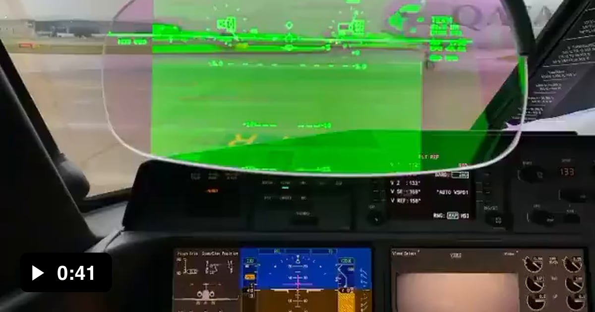 777 exhaust seen through a HUD - 9GAG