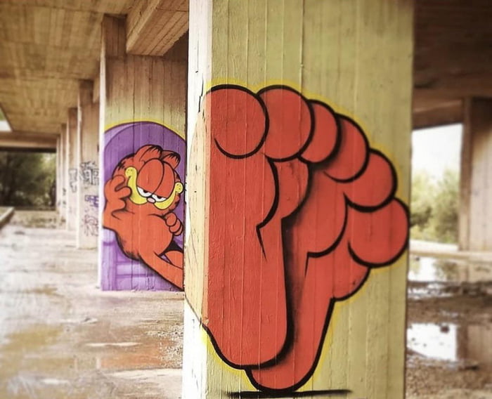 Garfield graffiti… - 9GAG