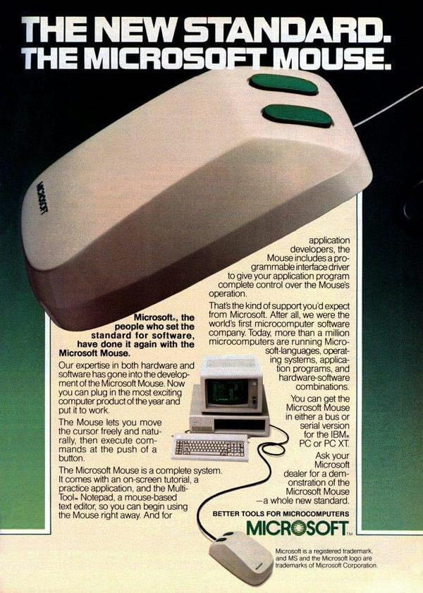 Microsoft introducing the Mouse - 1983. - 9GAG