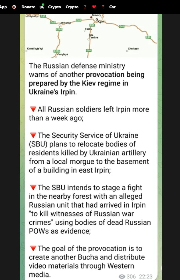 A Russian bot posted and quickly deleted this - managed to grab a ...