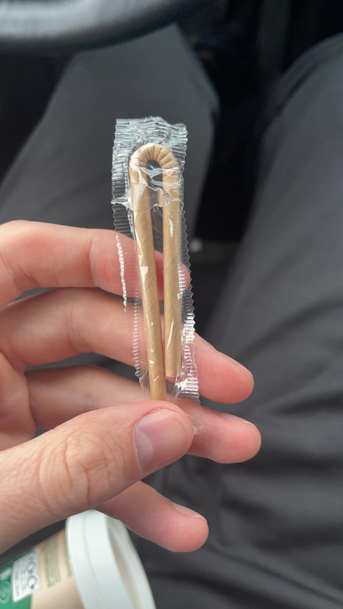 Paper Straw in Plastic Wrap - 9GAG
