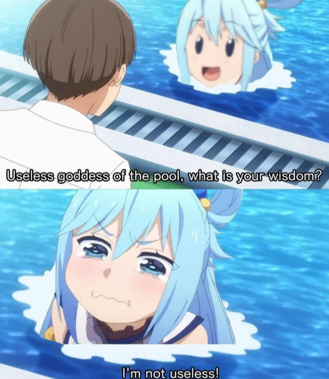 Useless goddess til the end - 9GAG