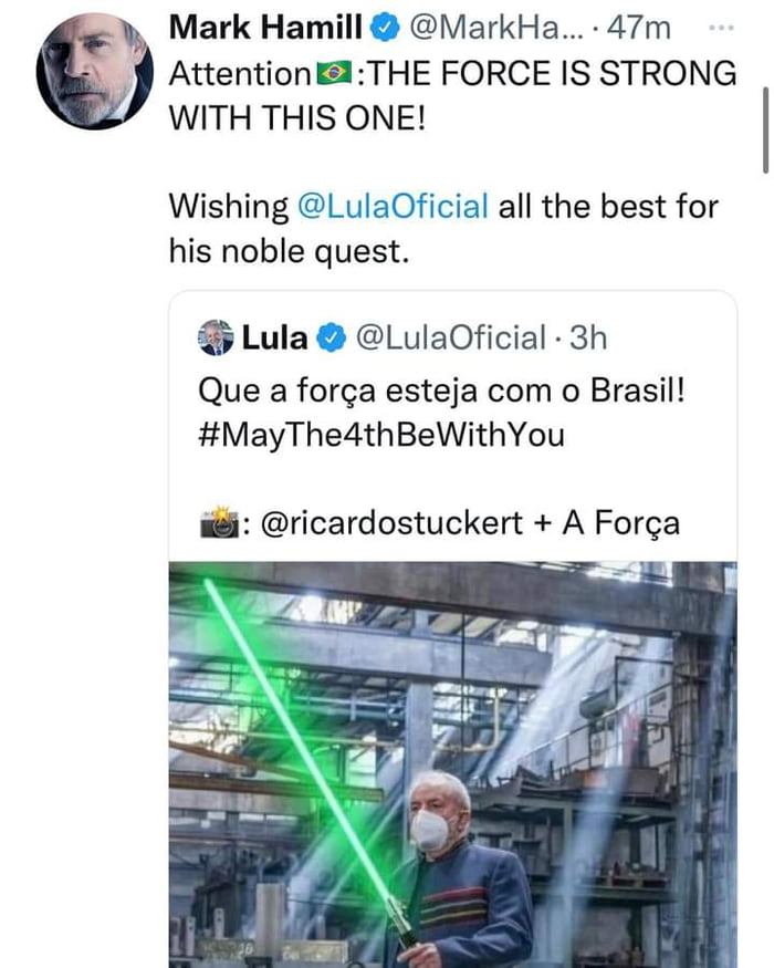 Luke Skywalker, o próprio, tweetando… - 9GAG