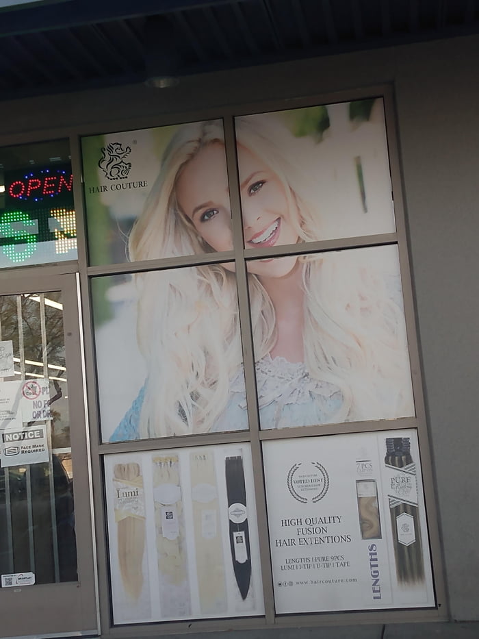 Outside of a beauty supply store - 9GAG