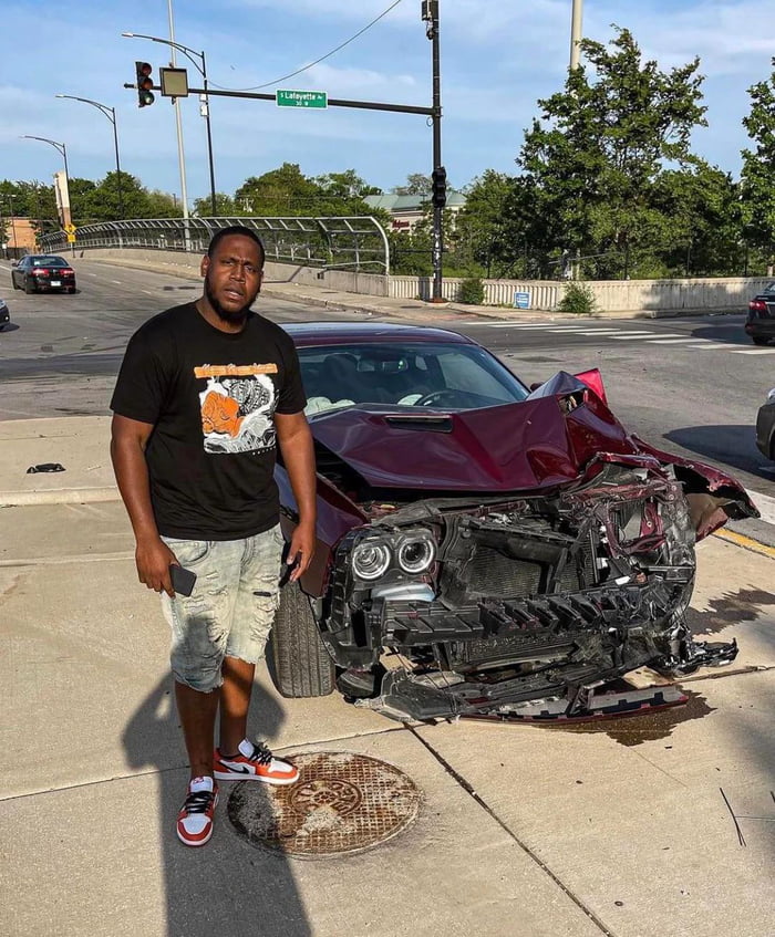 A young Forest Whitaker reacts after wrecking his Dad's car in 1978 - 9GAG