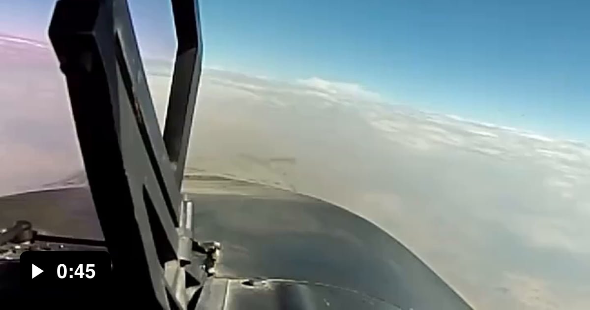 Refueling a jet high above the clouds. - 9GAG