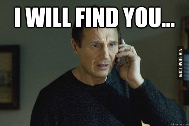 When my phone got stolen and I used "find my iphone" to track it down ...