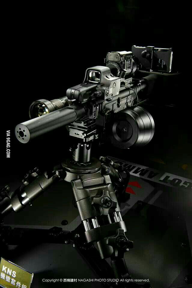 Sold on amazon at one point. Automated sentry turret. - 9GAG