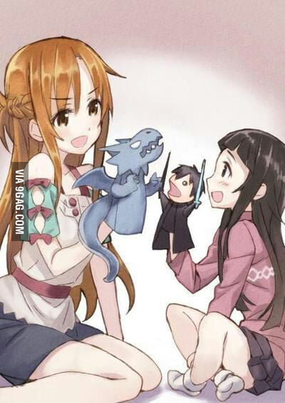 Asuna is so good with children.... - 9GAG