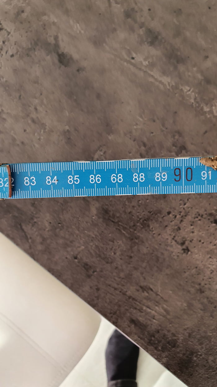 Have this for multiple years now. Today, I wanted to measure 87 cm. - 9GAG