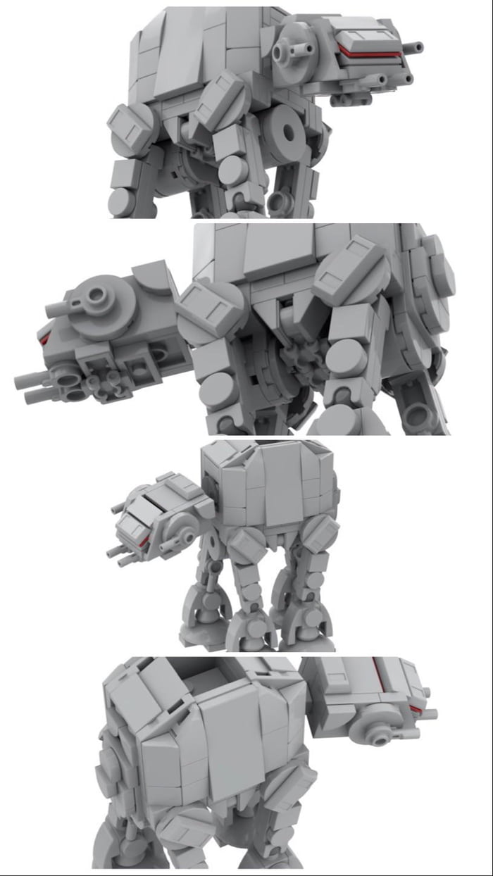 Microfighter Scaled AT-AT MOC - 9GAG