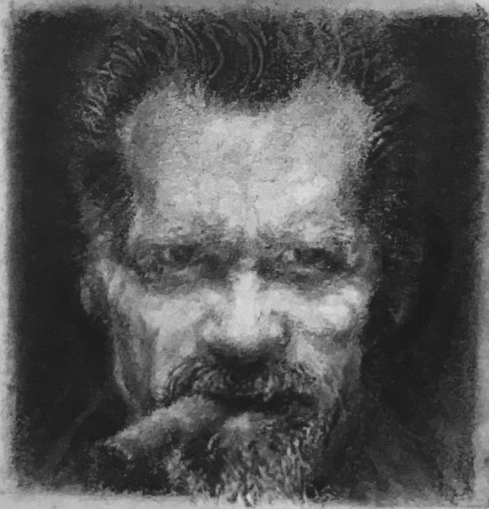 Arnold Schwarzenegger, Graphite On Paper, one inch drawing! - 9GAG