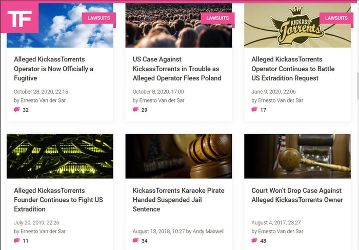 I often worried about this king and read in torrentfreak, hoping he is ...