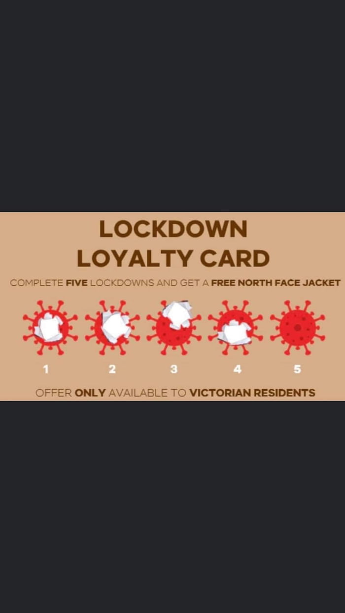 Victoria corona virus lockdown card - 9GAG