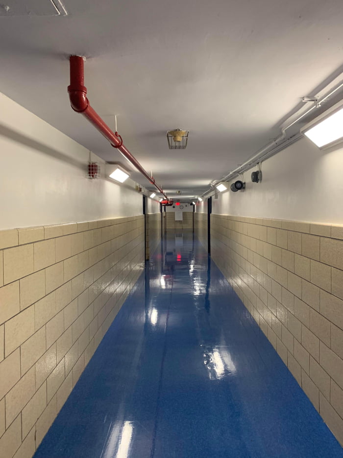 School basement hallway - 9GAG