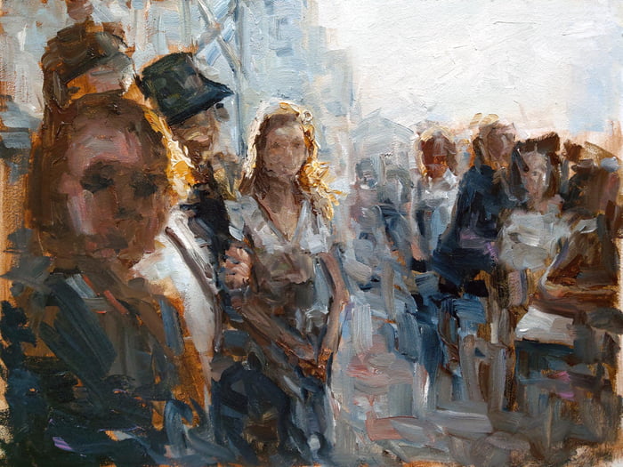 Stranger Me Oil On Hardboard 12x16 2021 9gag