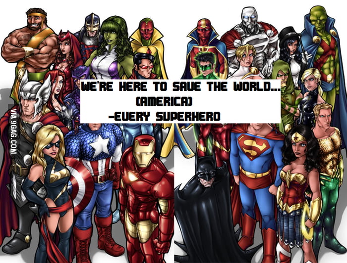 Every single superhero - 9GAG