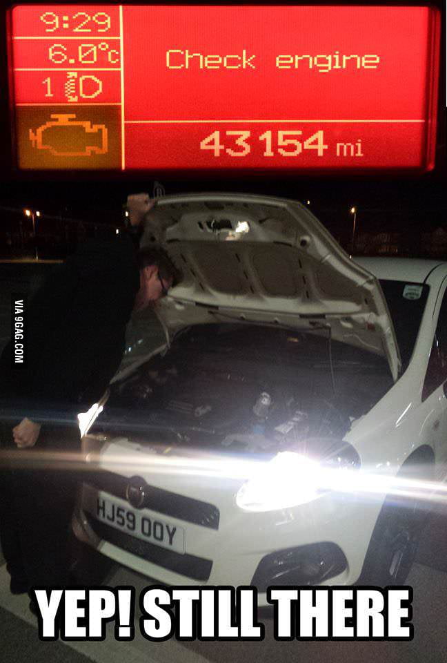 Check Engine - 9GAG