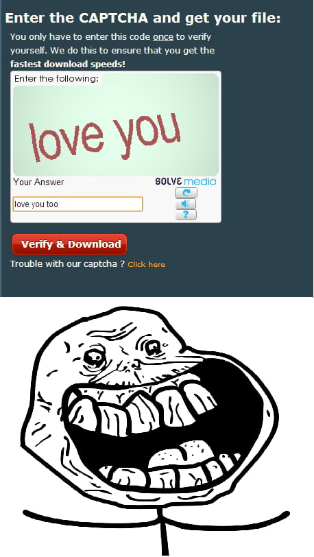 Forever Alone Captcha - 9GAG