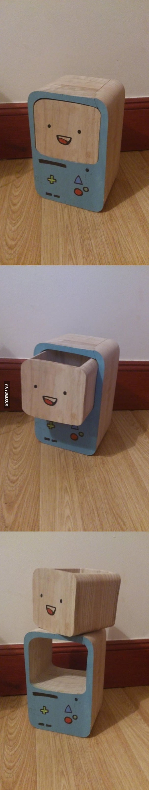 BMO bandsaw box I made in college. - 9GAG