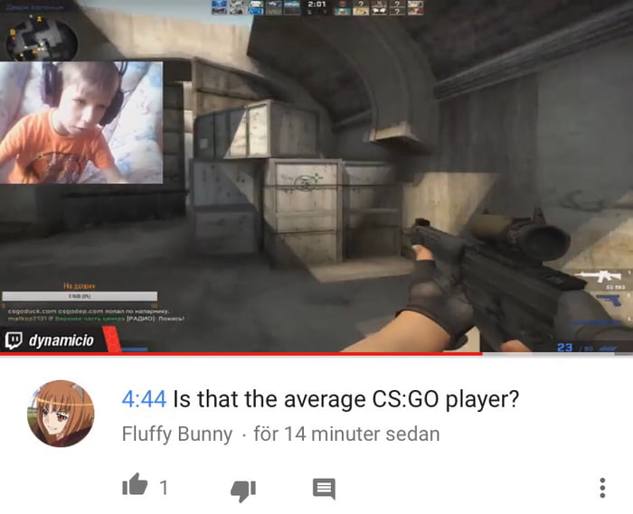 4:44 Is that the average CS:GO player? - 9GAG