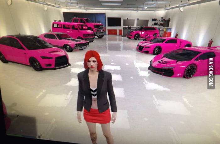 When a girl like me plays too much GTA. - 9GAG