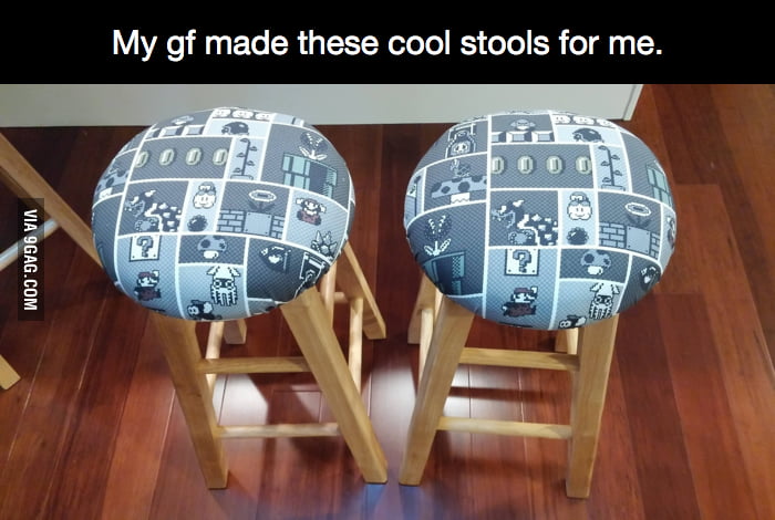 After reading this, I don't know if I want these cool stools, or want a gf - 9GAG