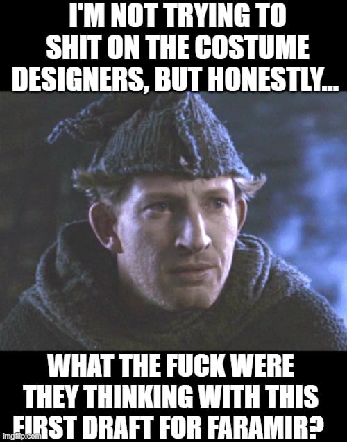 Seriously wtf. In the screen tests he looks like the village idiot ...