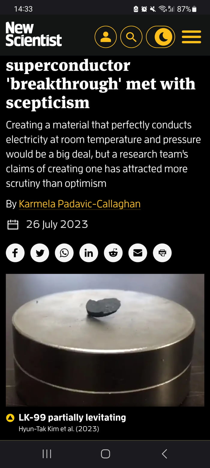 Superconductor breakthrough? - 9GAG