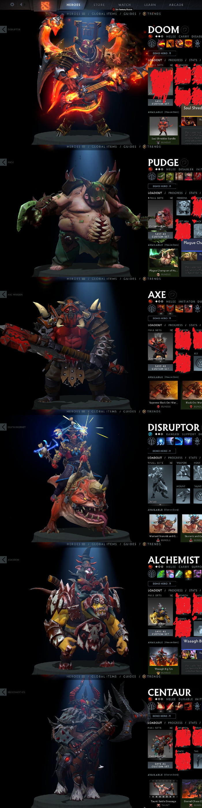 Returned to Dota after a long break and noticed there were a lot of Warhammer references added ...