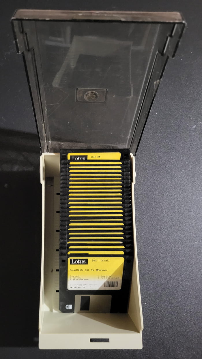 Ok, you're old, but are you "break the lock on your floppy storage case ...