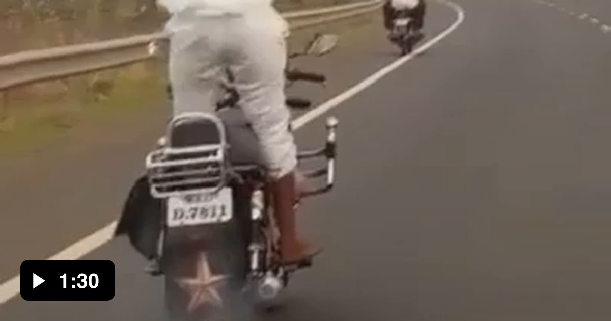 The balls, stupidity and sheer f**king luck on this man - 9GAG