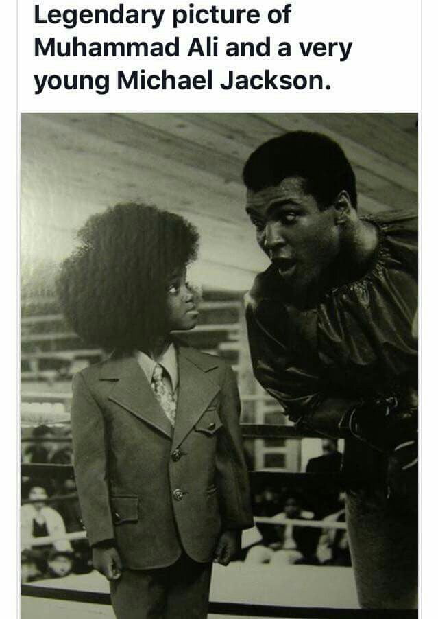 Muhammad Ali and Michael Jackson. - 9GAG