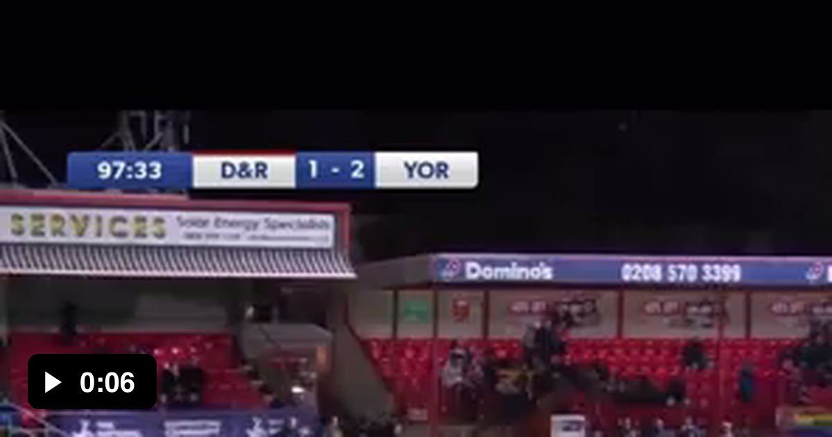 York City’s Daniel Batty absolutely mullering a free-kick out of the ...