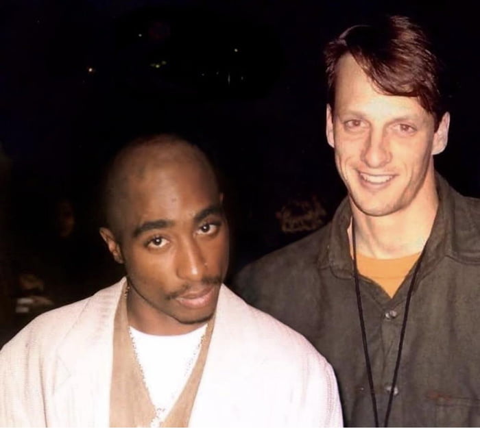 Tony Hawk and Tupac (1991) - 9GAG