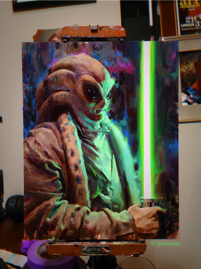 Painted this Kit Fisto Cosplayer! - 9GAG