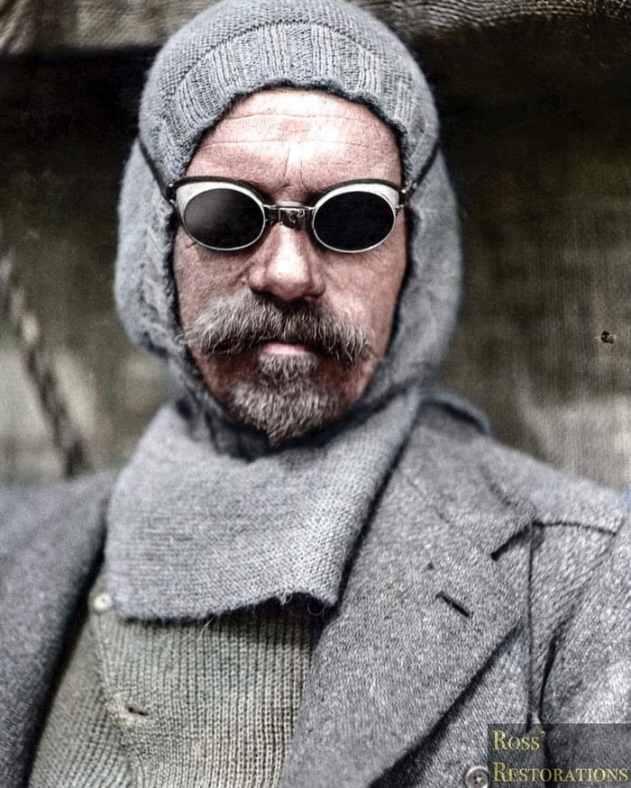 English Sailor and Explorer Frank Wild, photographed in summer clothes ...