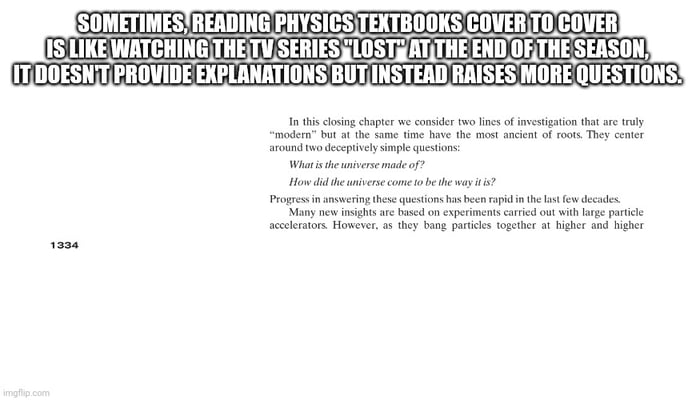 Reading physics textbooks cover to cover meme - 9GAG