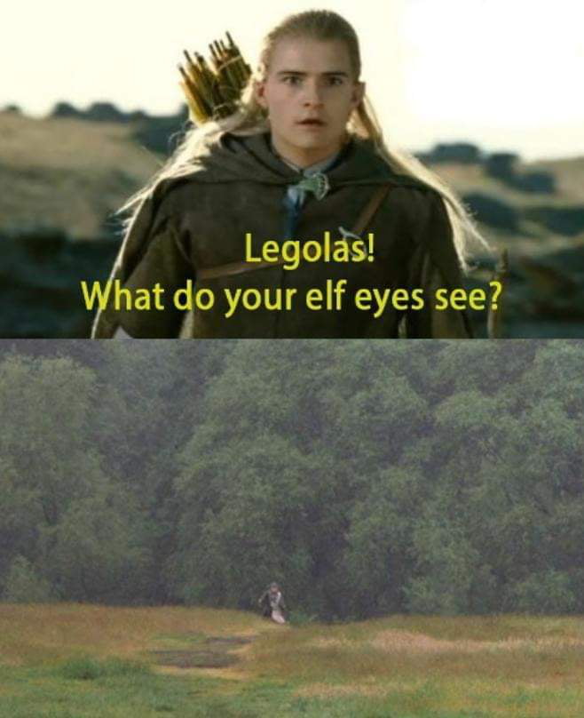 Legolas! What do your elf eyes see? - 9GAG