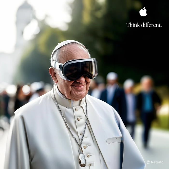 Someone created an Apple VisionPro fake campaign using AI featuring the ...