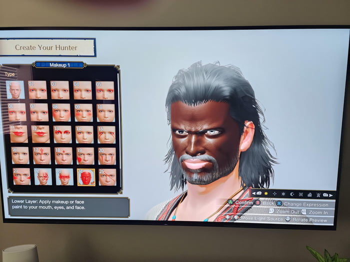 Monster Hunter Rise - makeup options - 9GAG